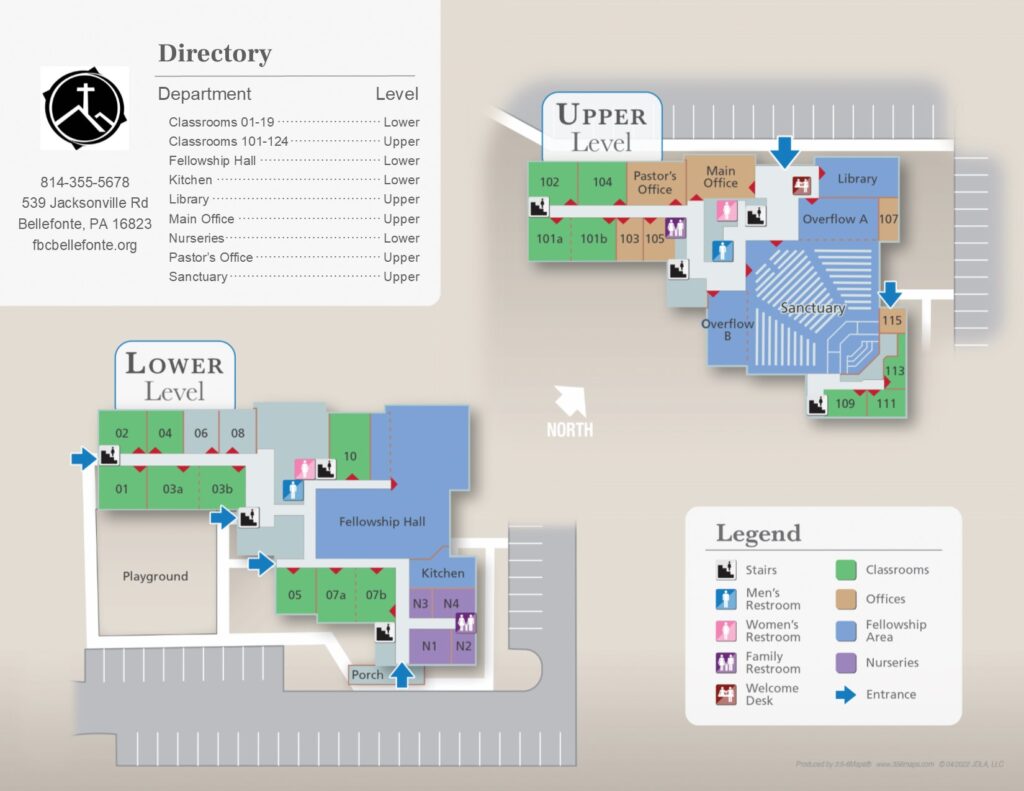 Church Map - First Baptist Church of Bellefonte